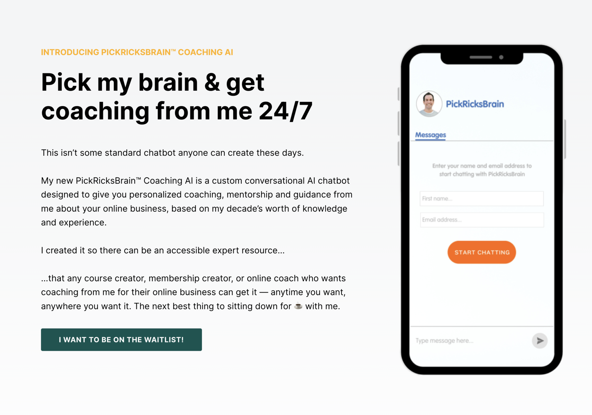 Your AI landing page | Coachvox AI