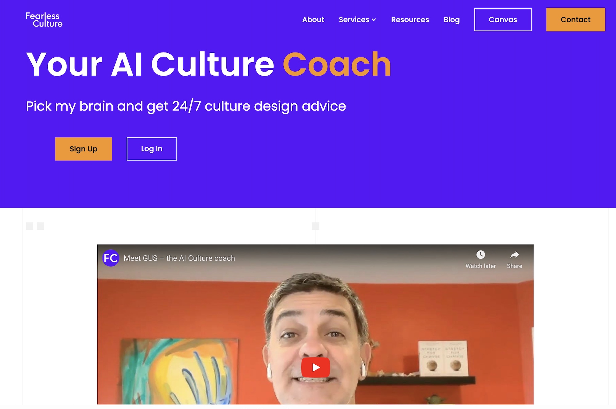 Your AI landing page | Coachvox AI