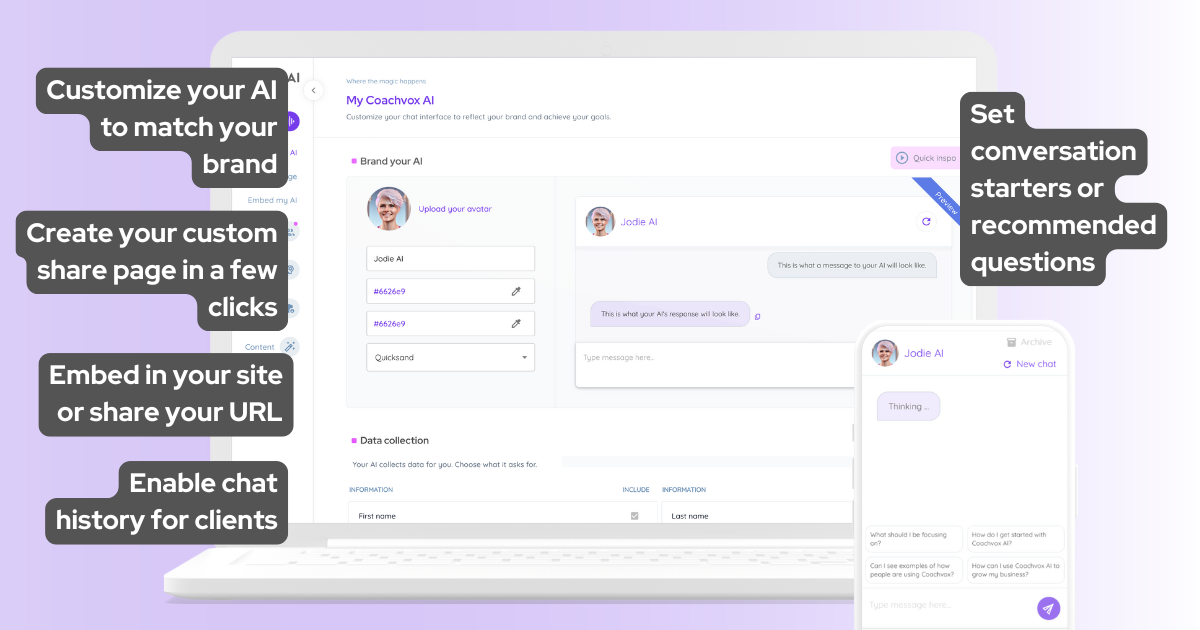 Create an AI version of you | The AI tool for coaches